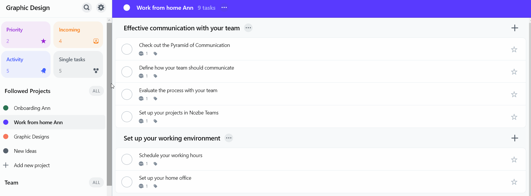 Email Tasks Nozbe Help